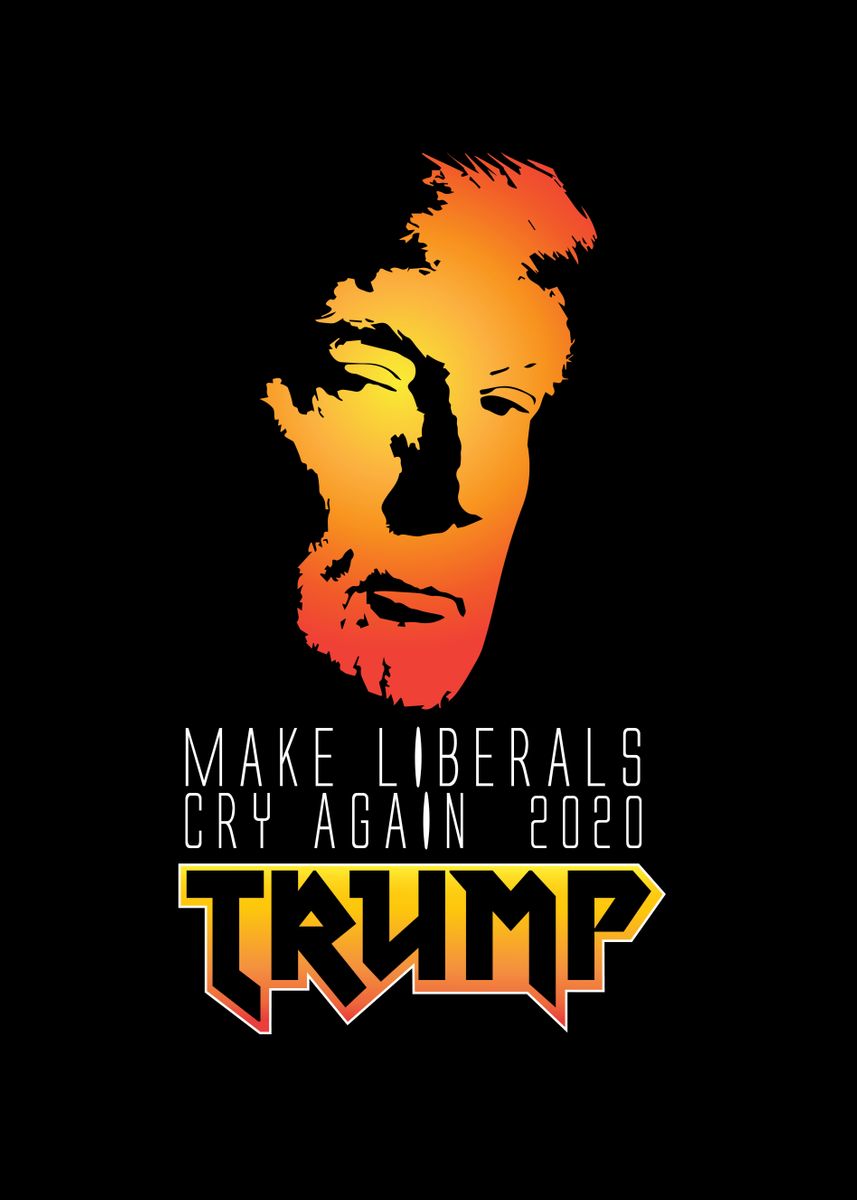 'Trump 2020' Poster, picture, metal print, paint by ZS C O M M E R C E ...