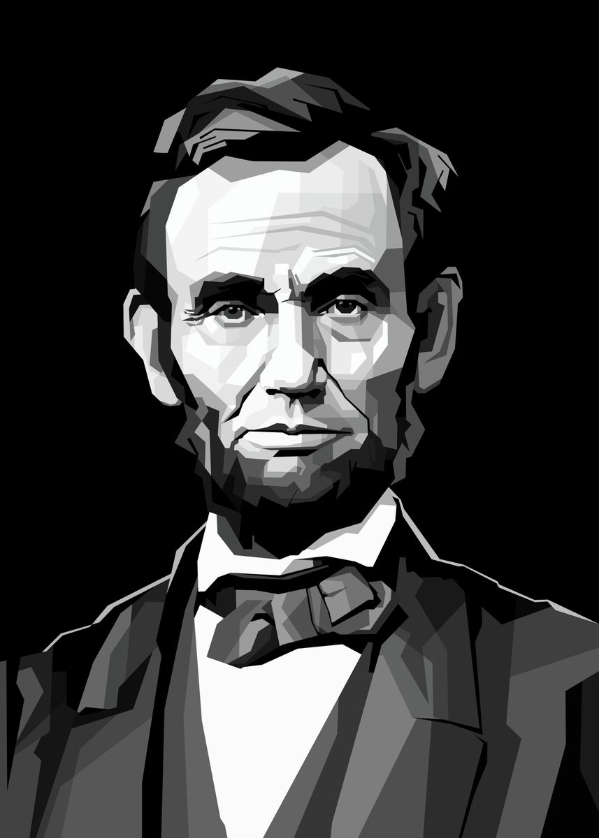 'Abraham Lincoln' Poster, picture, metal print, paint by ...