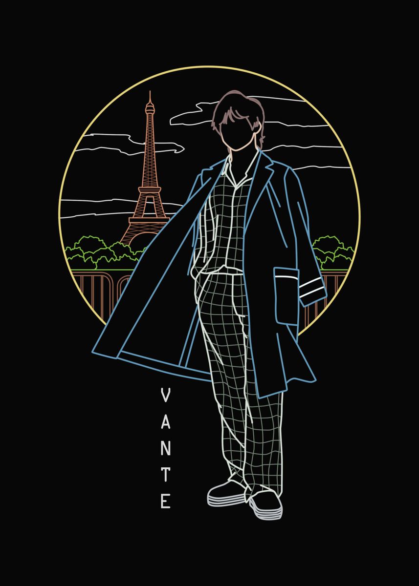 'Eiffel Vante' Poster by Swastika Larasati | Displate