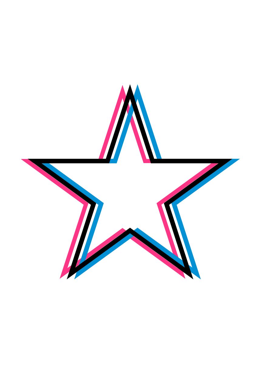 'Star' Poster, picture, metal print, paint by Sven Horn | Displate