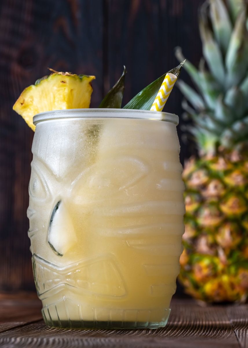 'Glass of Painkiller' Poster by Oleksandr Prokopenko | Displate