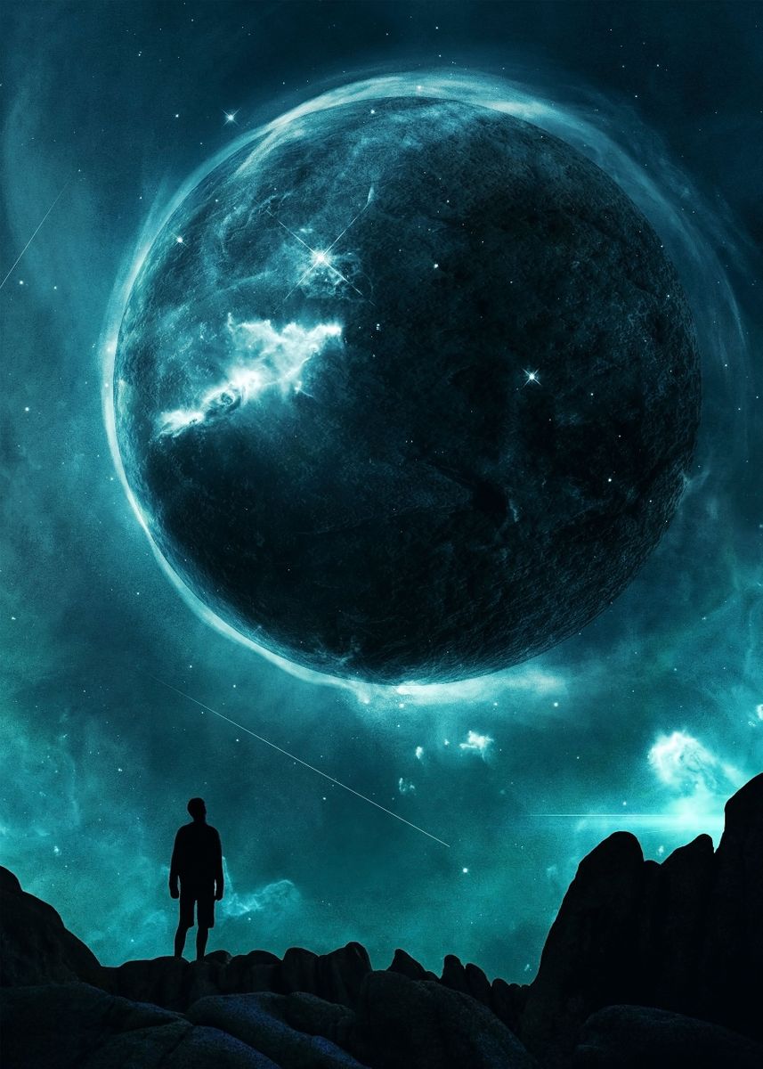 'Falling Stars' Poster, picture, metal print, paint by Pascal Wagner ...