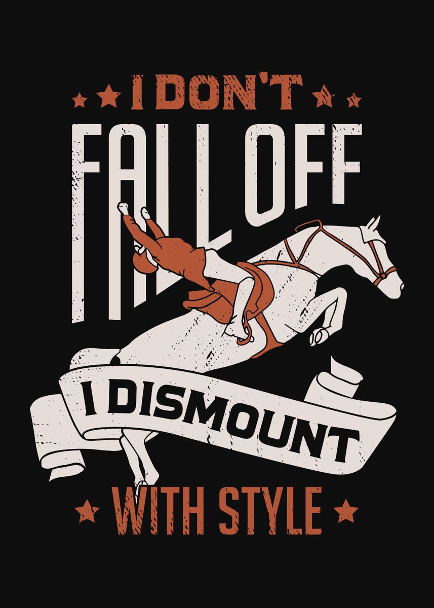 'Horseback Riding Design' Poster by Marcel Doll | Displate