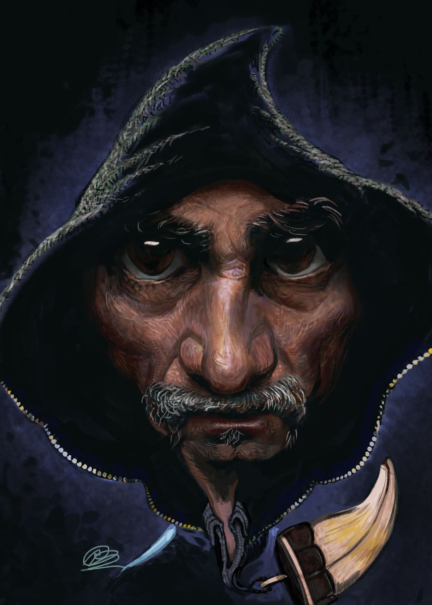 'The Whiskey Bandit' Poster, picture, metal print, paint by Radu ...