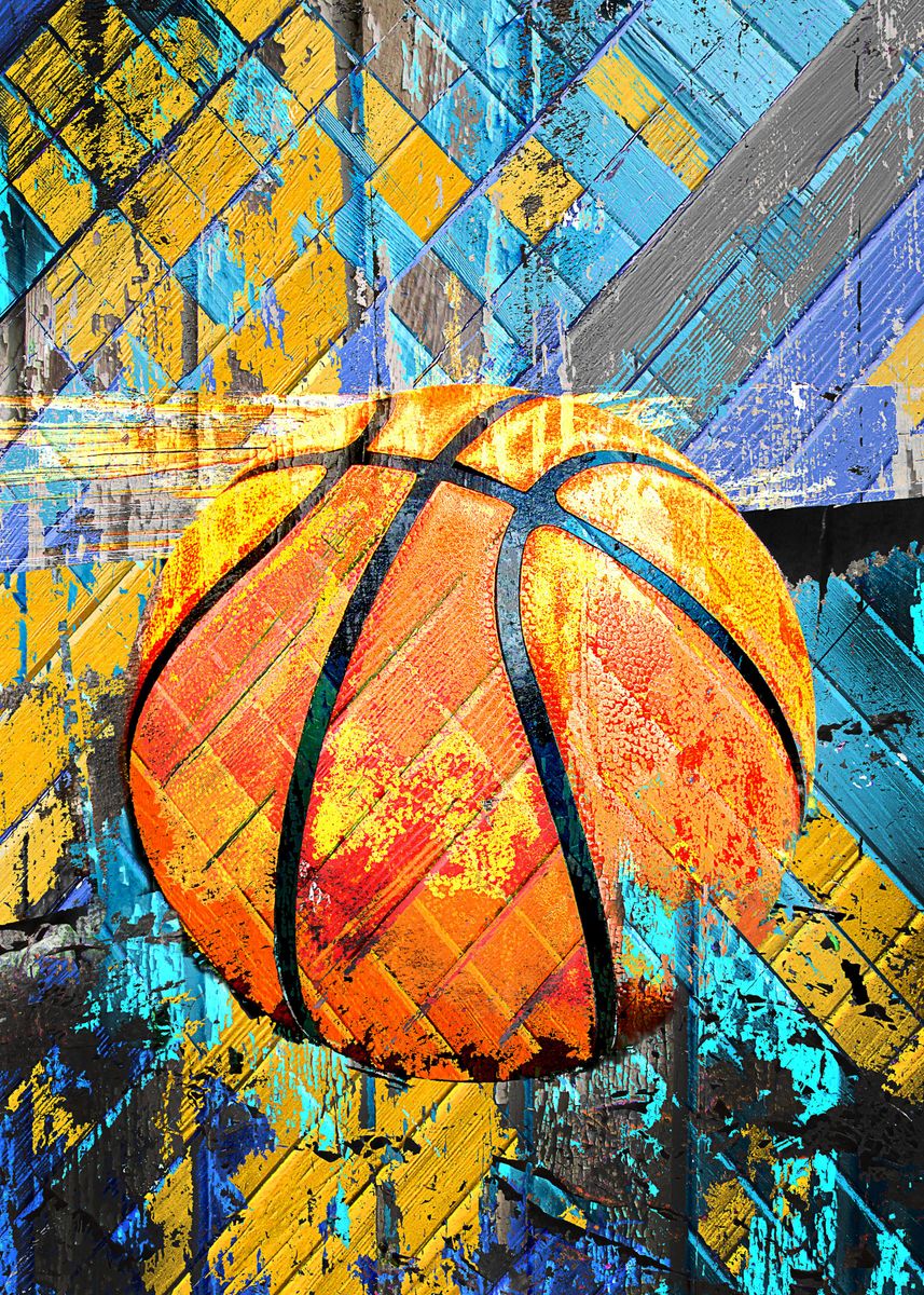 'Basketball art print s 145' Poster by takumipark | Displate
