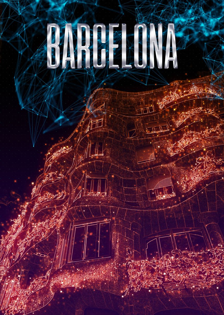 'Barcelona' Poster by Petra Rommelfanger | Displate