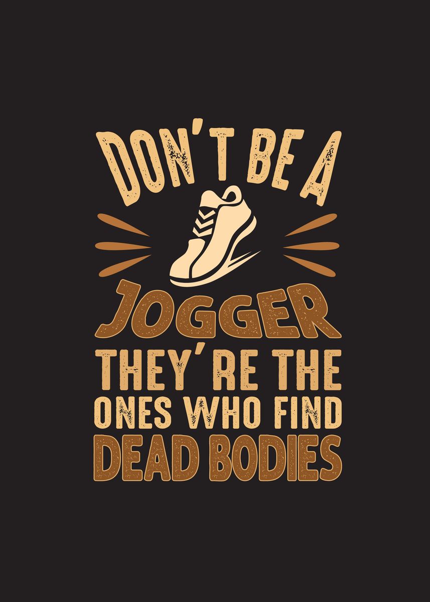 'Jogger Running' Poster, picture, metal print, paint by Beone Digital ...