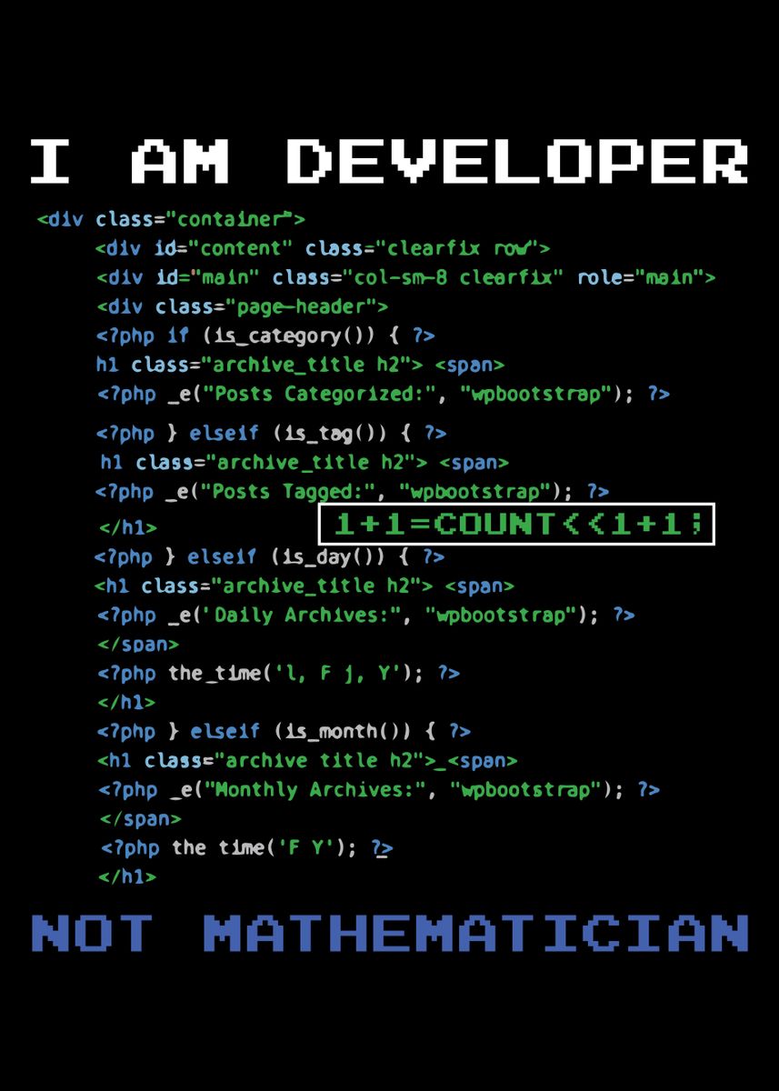 'I Am A Developer' Poster, picture, metal print, paint by ShirTom ...