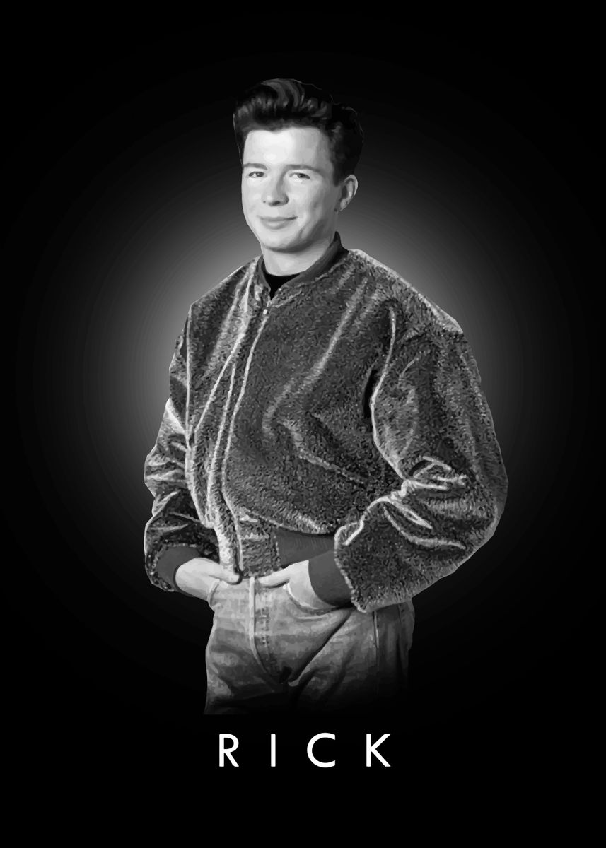 'Rick Astley' Poster, picture, metal print, paint by Bo Kev | Displate