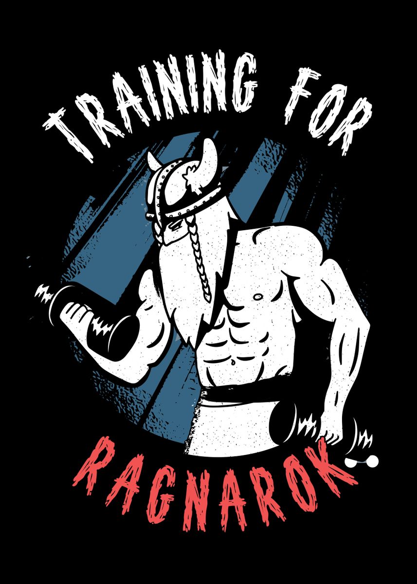 'Training For Ragnarok' Poster, picture, metal print, paint by ShirTom ...
