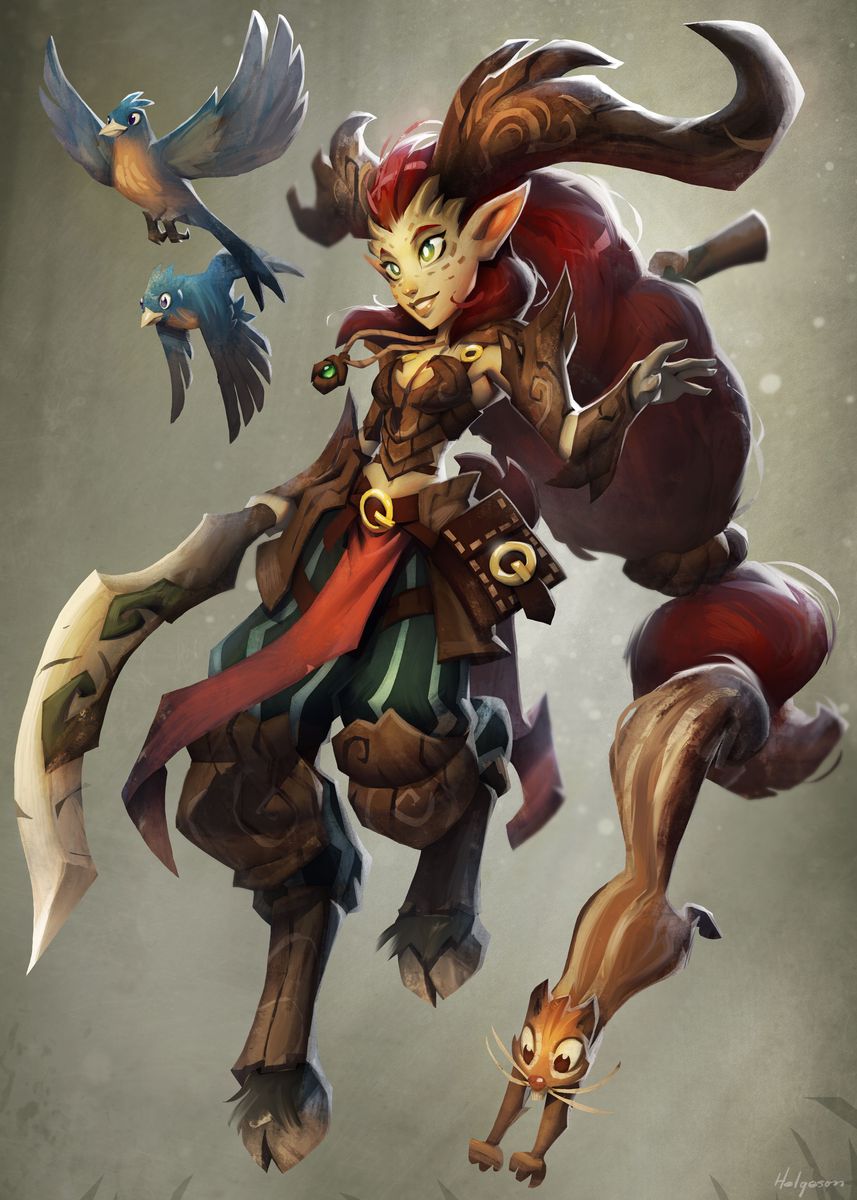 'Faun' Poster, picture, metal print, paint by Johannes Helgeson | Displate