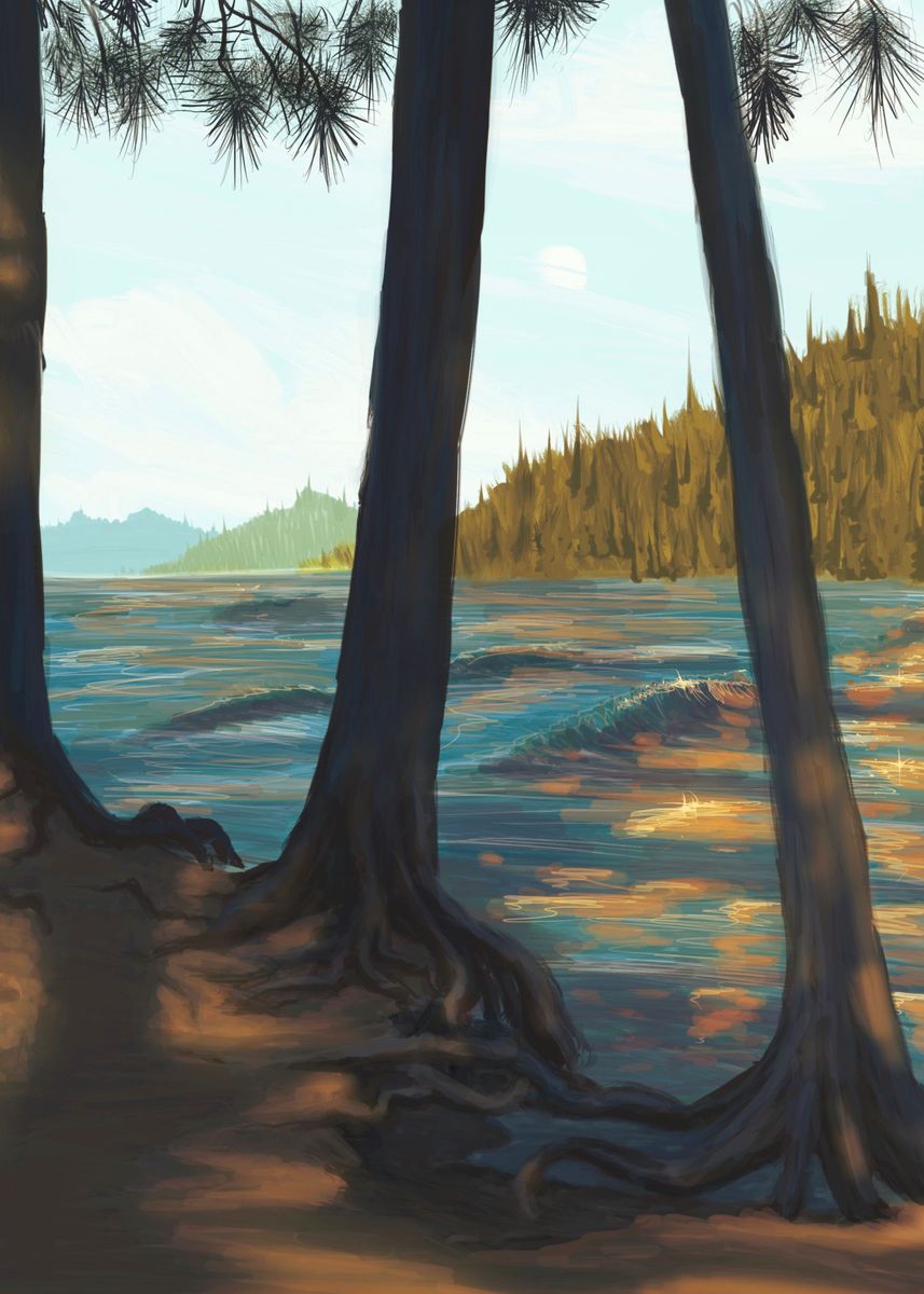 'Donner Lake' Poster by Jaymo | Displate