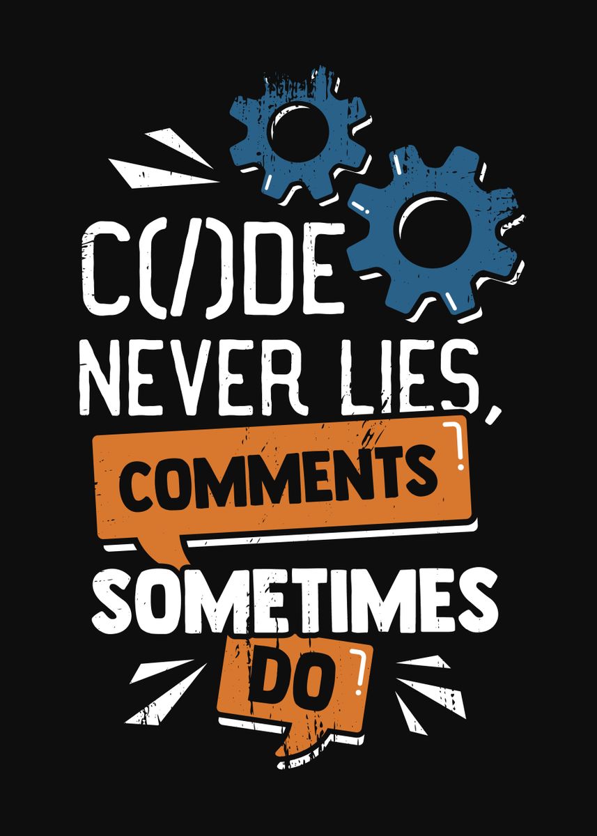 'Funny Programming Design ' Poster, picture, metal print, paint by ...