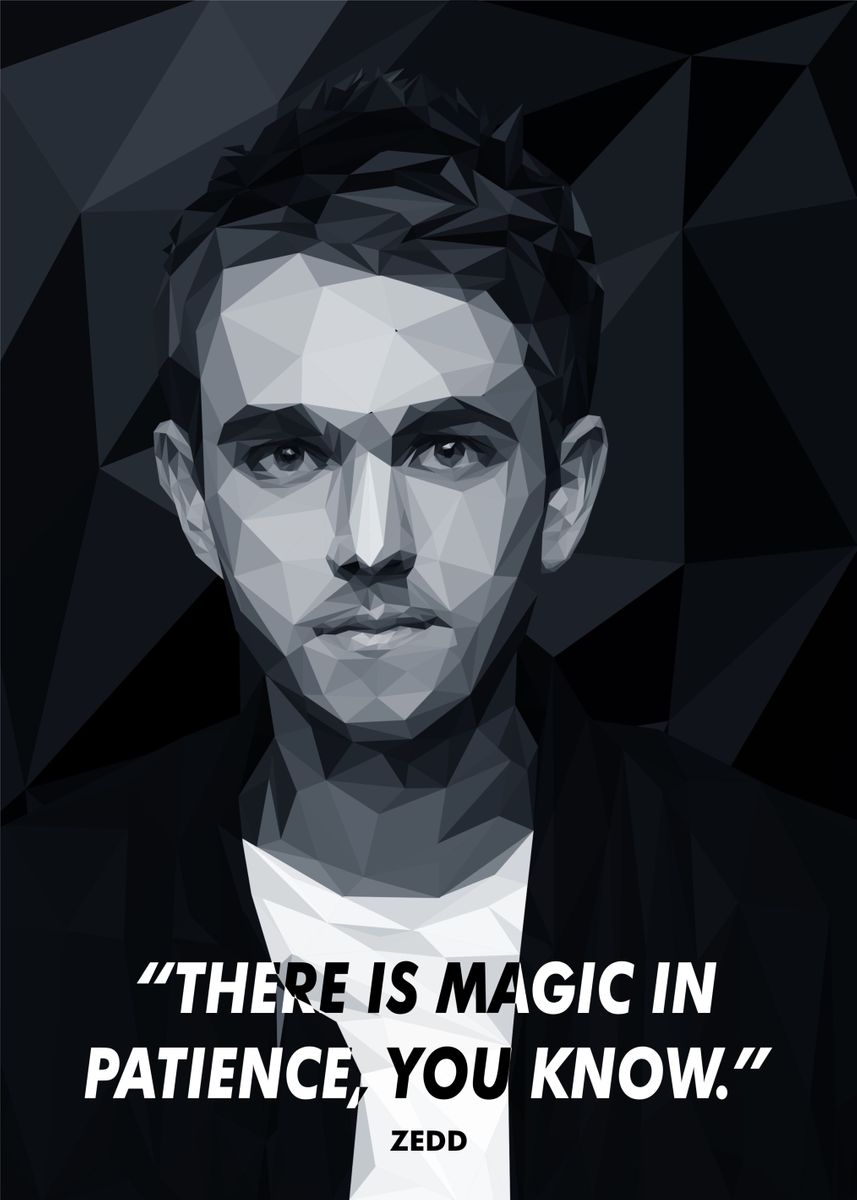 'zedd' Poster, picture, metal print, paint by Most Popular Cult posters ...