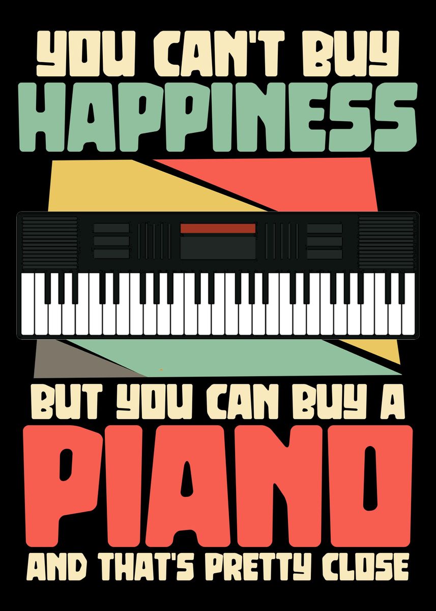'Piano pianist keyboard' Poster by ankarsdesign | Displate