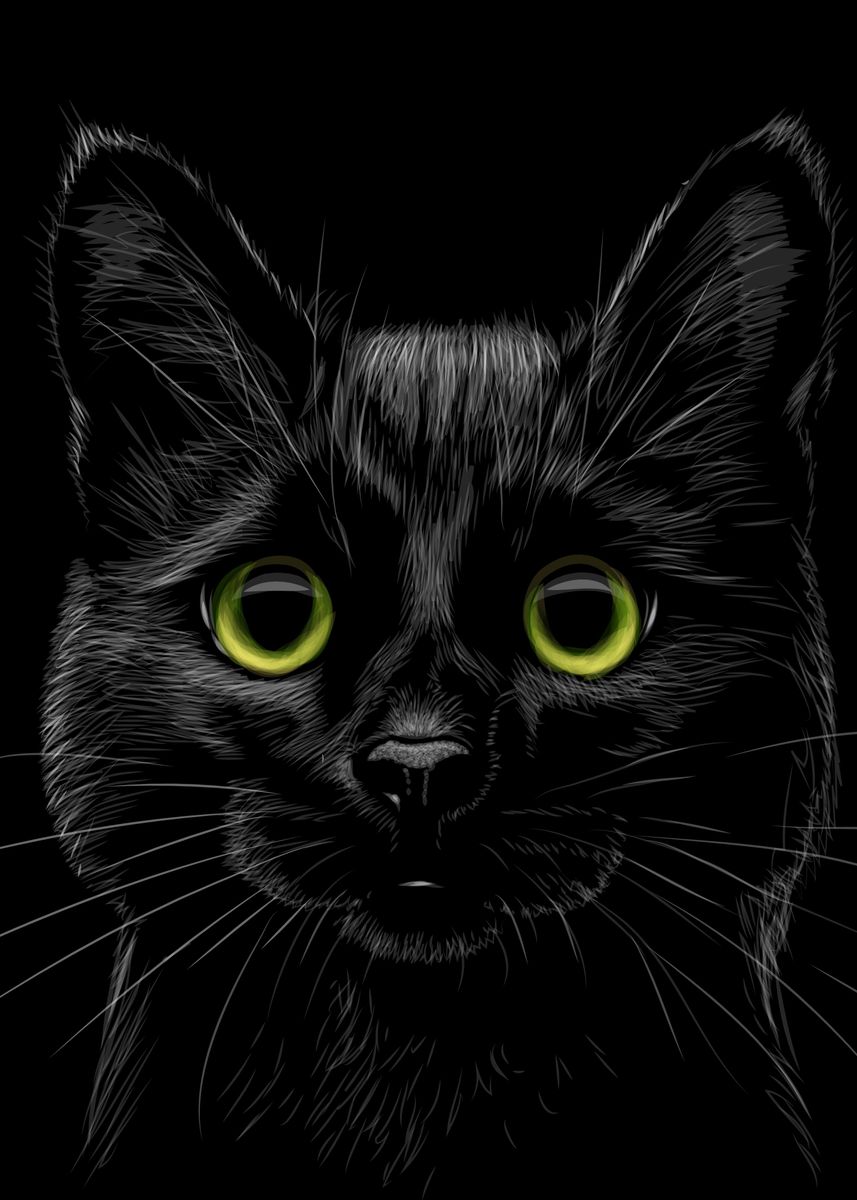 'Cat' Poster by Kunyah | Displate