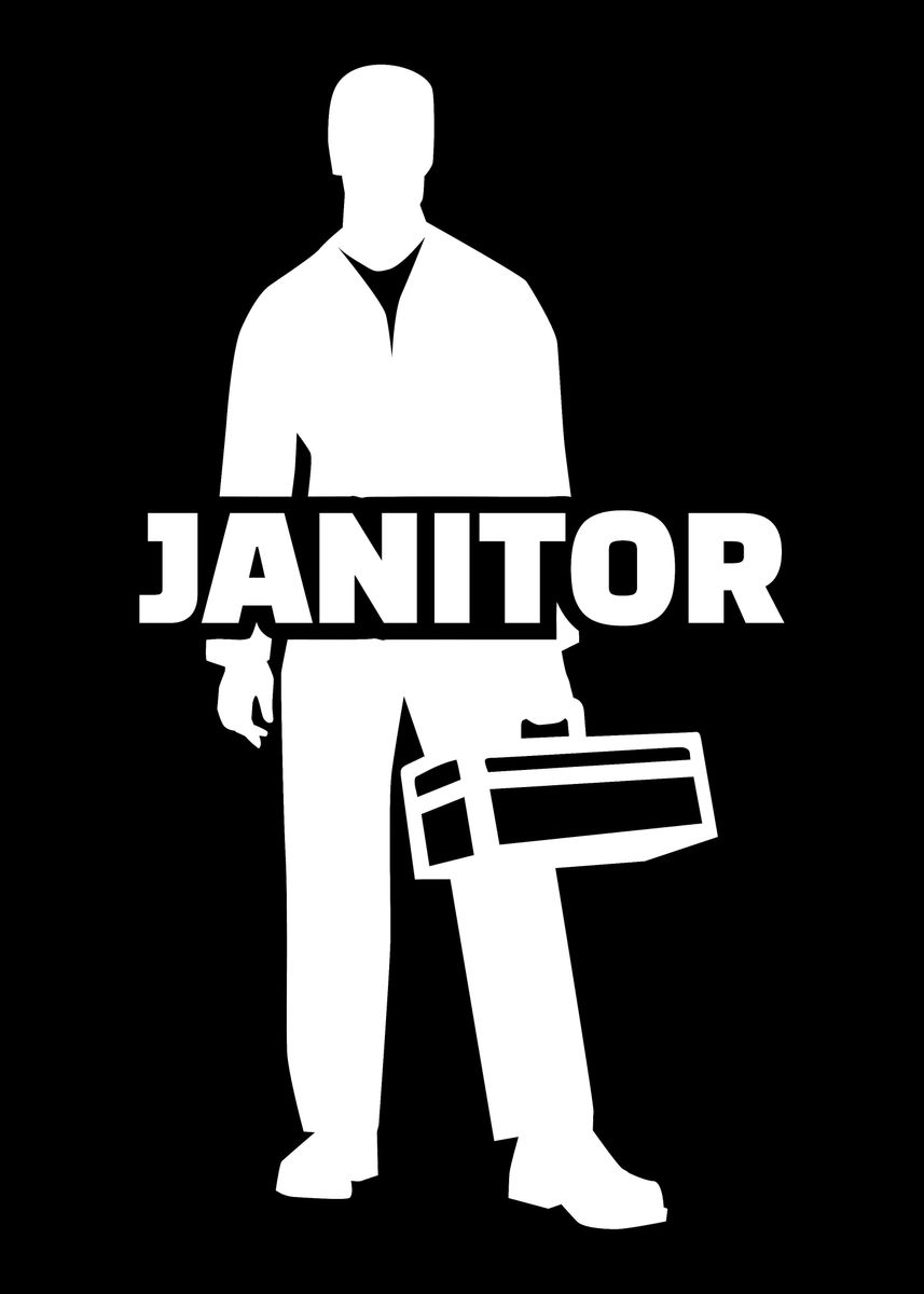 'Janitor' Poster, picture, metal print, paint by Designzz | Displate
