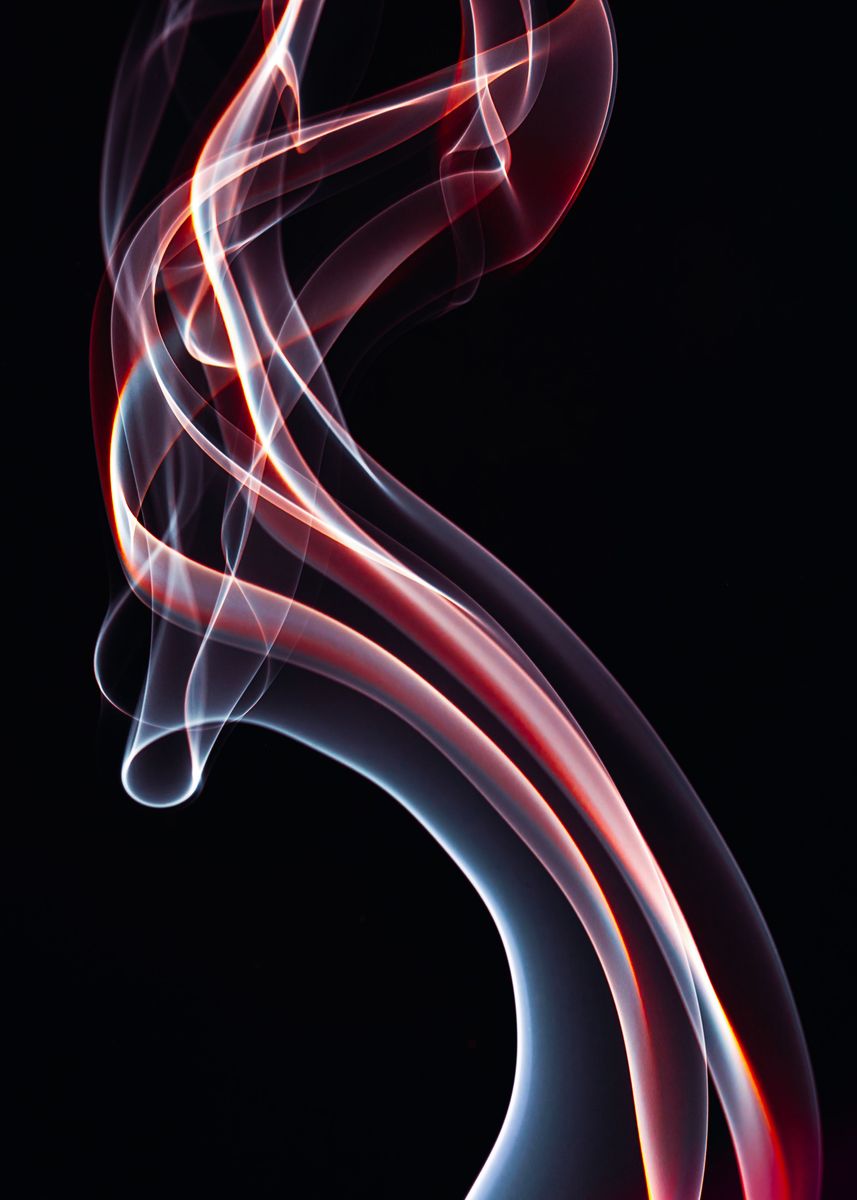 'Smoke forms' Poster, picture, metal print, paint by Lukas Jonaitis ...