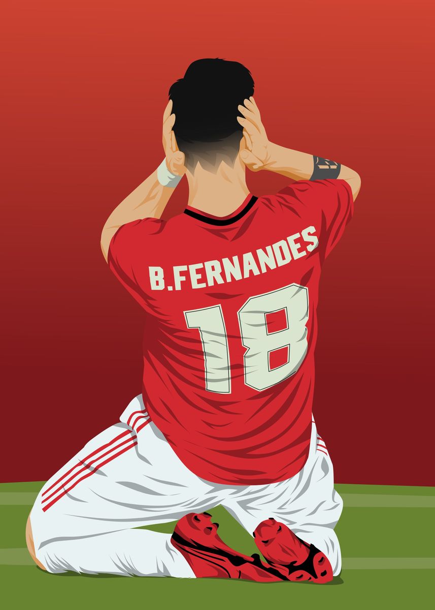 'Bruno Fernandes' Poster by Miracle Studio | Displate