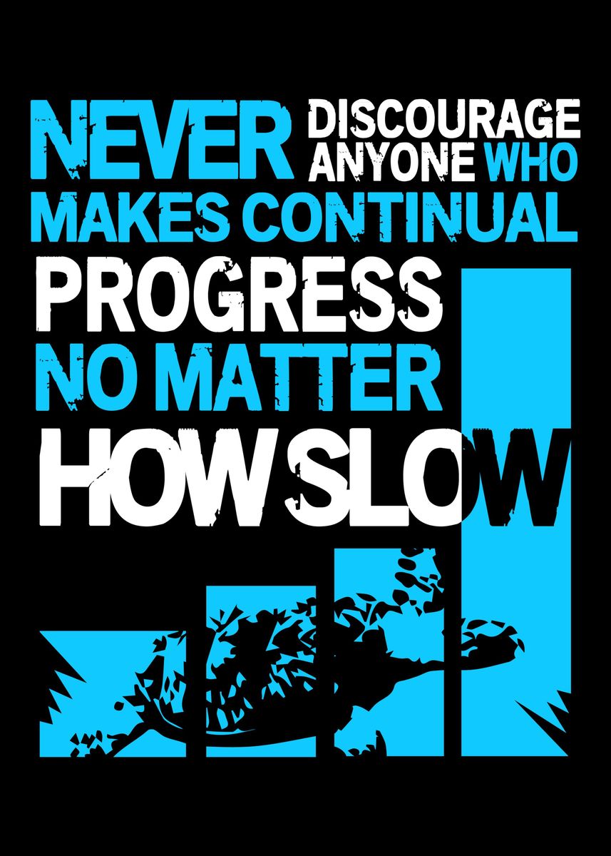 'Sea Turtle Slow Progress' Poster by FunnyGifts | Displate