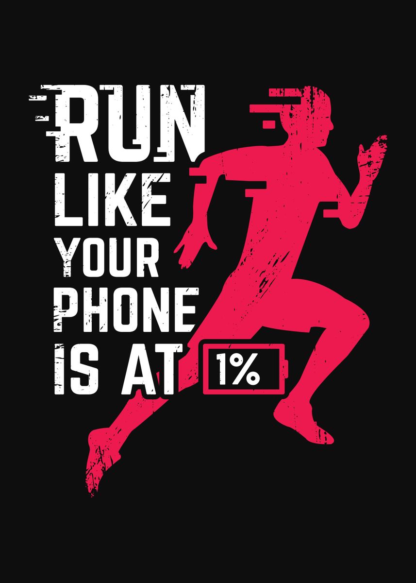 'Funny Running Design ' Poster by Marcel Doll | Displate