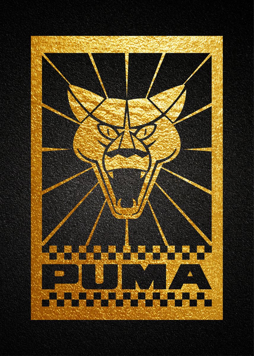 'puma racing' Poster, picture, metal print, paint by Most Popular Cult ...