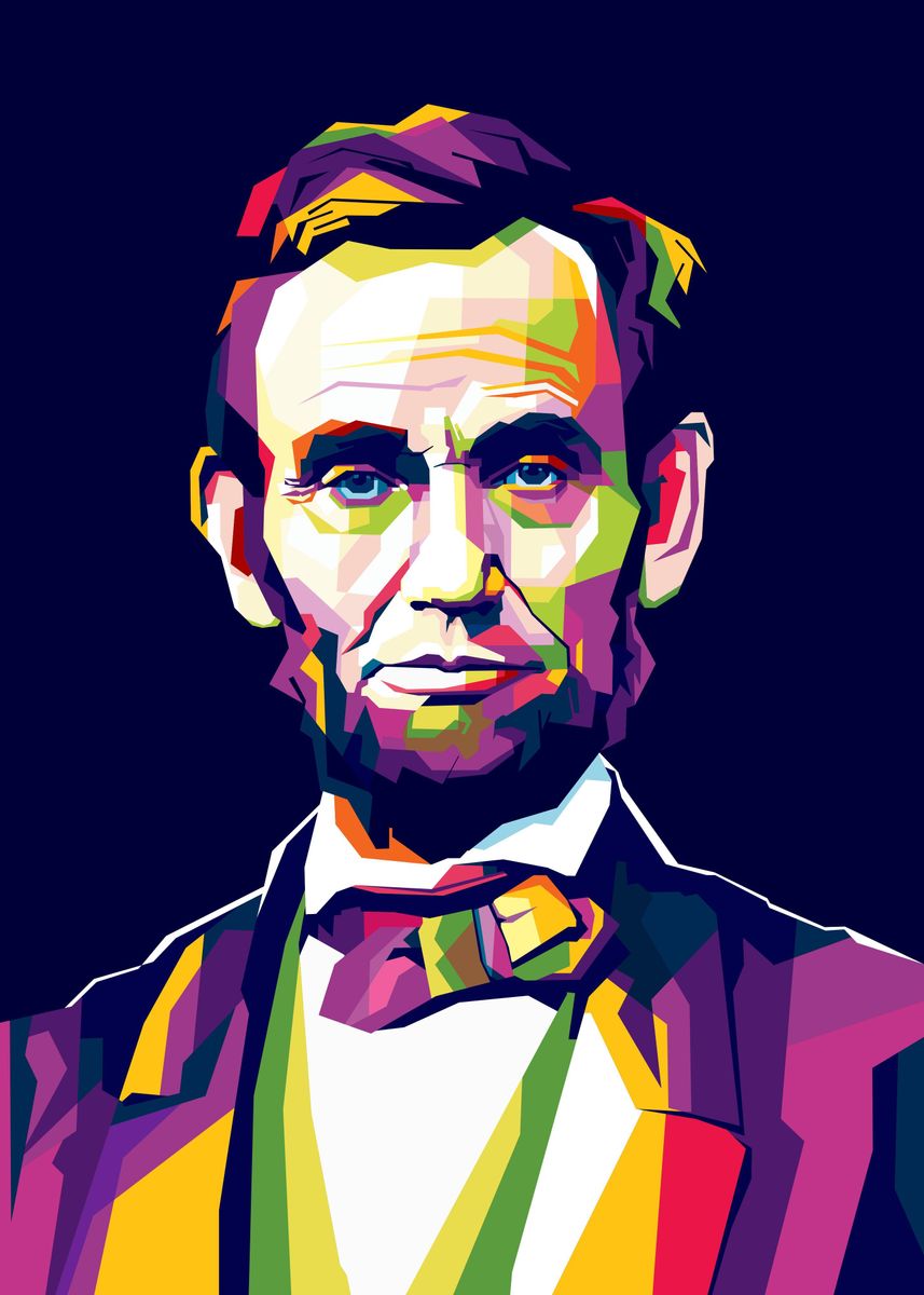 'Abraham Lincoln' Poster by indocreativeart | Displate