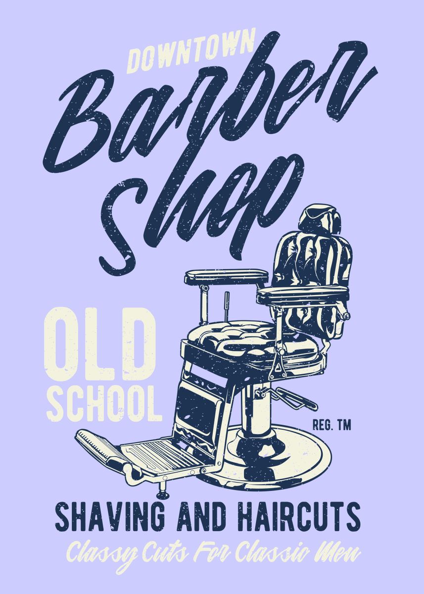 'Barber Shop' Poster, picture, metal print, paint by thetshirtshop2020 ...