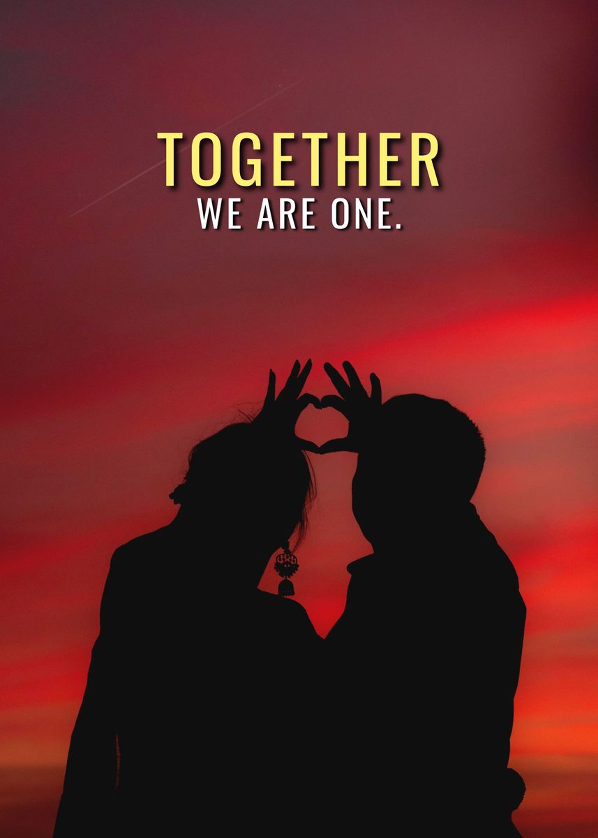 'We are One' Poster, picture, metal print, paint by Millionaire Quotes ...