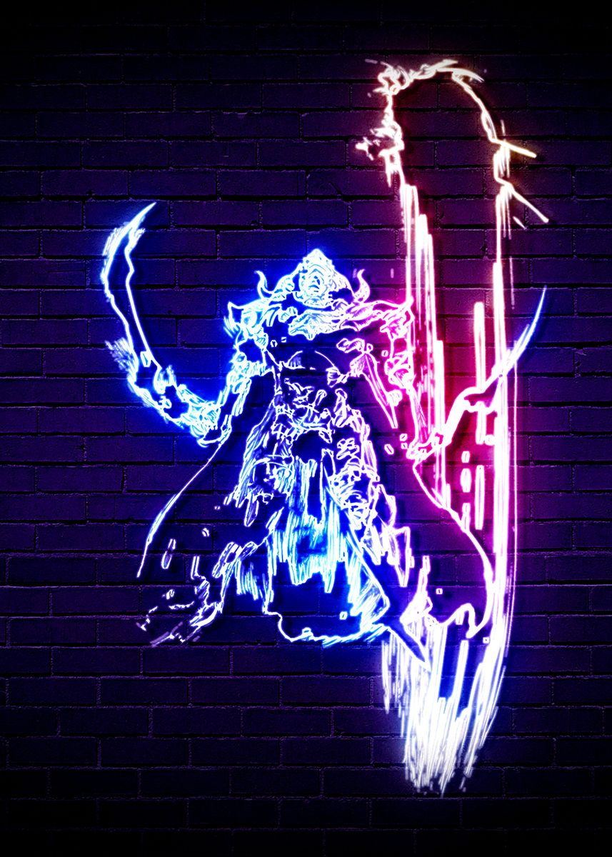 'Final Fantasy XII Neon' Poster, picture, metal print, paint by Ze Wiss ...
