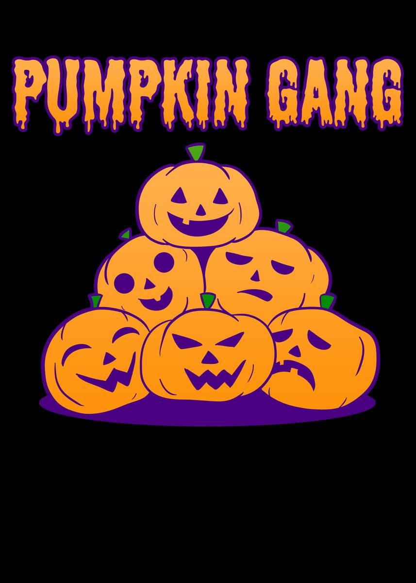 'Pumpkin Gang Boys Team' Poster by SmileToday | Displate
