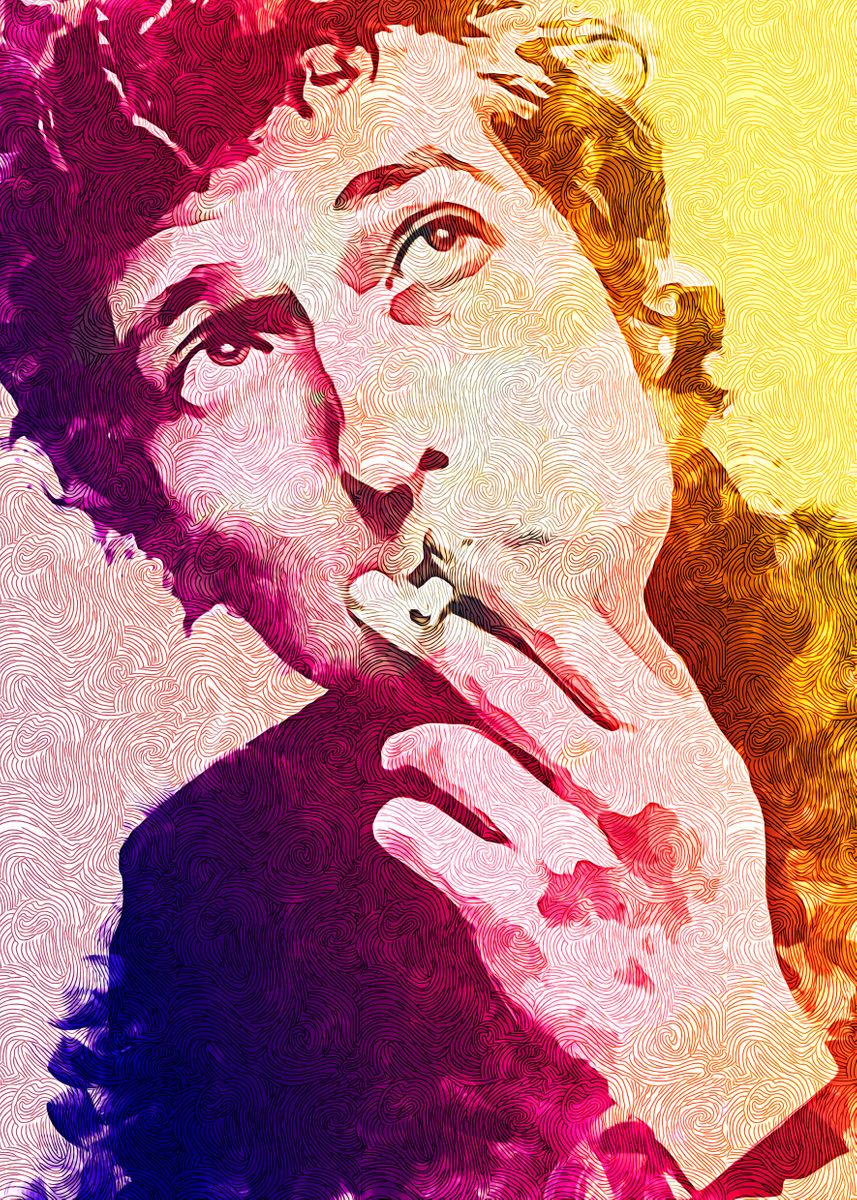 'bob dylan abstract' Poster, picture, metal print, paint by Muhammad ...