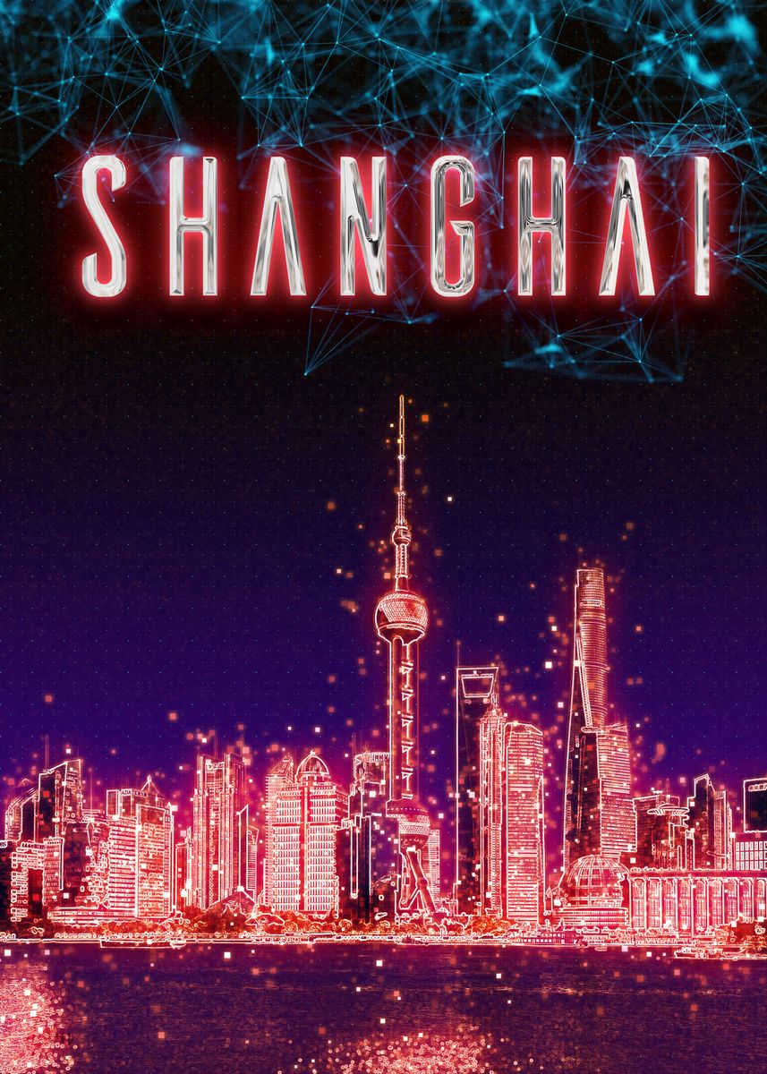 'Shanghai' Poster by Petra Rommelfanger | Displate