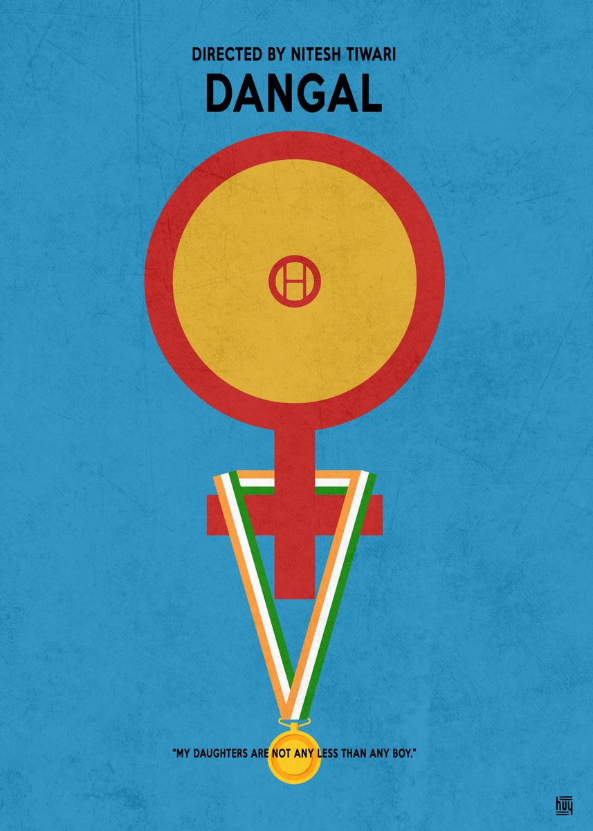 'Dangal' Poster, picture, metal print, paint by 8UY Design | Displate