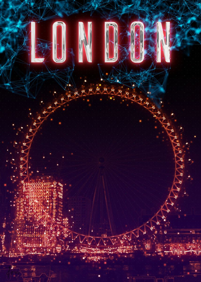 'London' Poster by Petra Rommelfanger | Displate