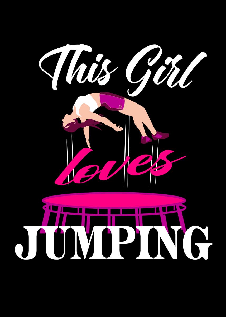 'Trampolines Gift Idea' Poster by Foxxy Merch | Displate