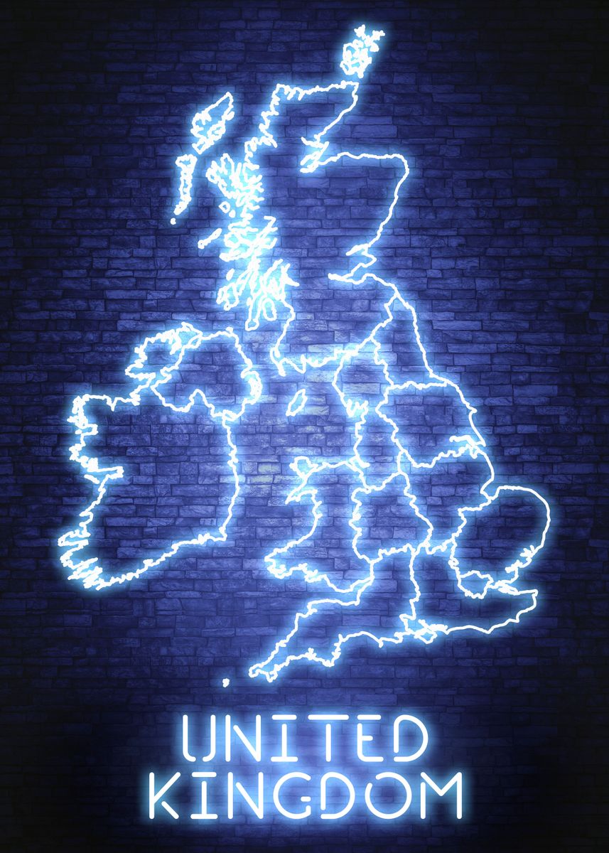 'England soccer football' Poster, picture, metal print, paint by ...