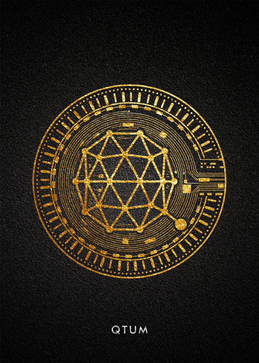 'qtum' Poster by Most Popular Cult posters | Displate