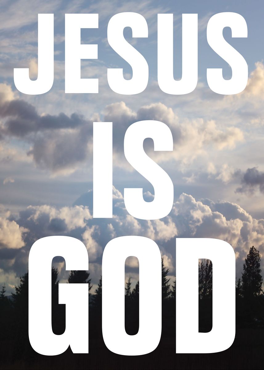 'Jesus Is God' Poster by Art Jiyuu | Displate
