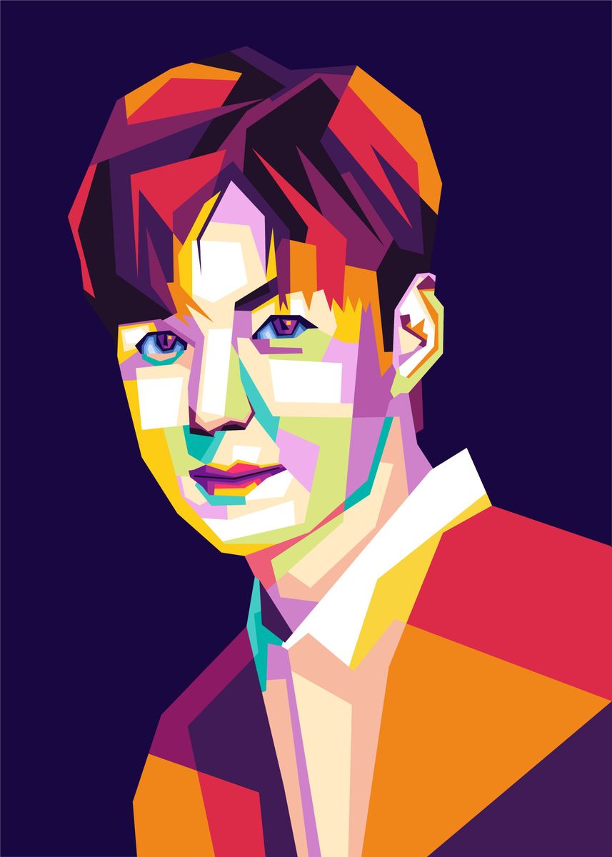 'liminho wpap' Poster, picture, metal print, paint by Saidi Say | Displate