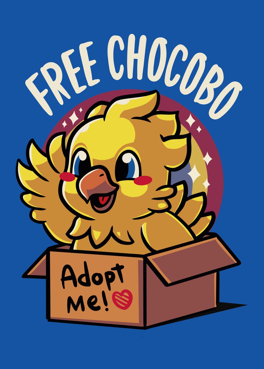 'Chocobo Final fantasy' Poster by David Cano | Displate
