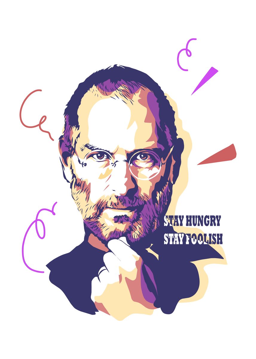 'steve jobs pop art' Poster, picture, metal print, paint by Nurjali BD ...