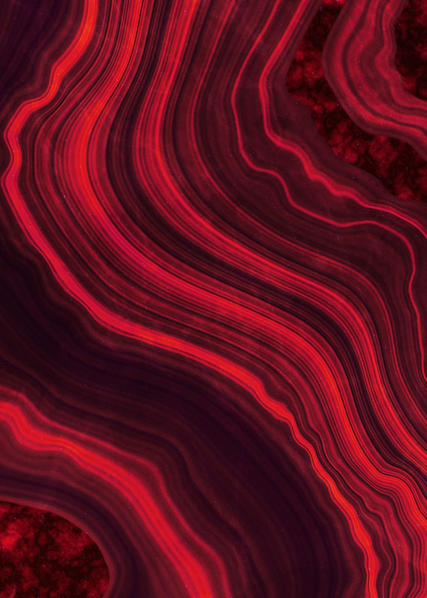 'Red Malachite Texture 08' Poster, picture, metal print, paint by Aloke ...