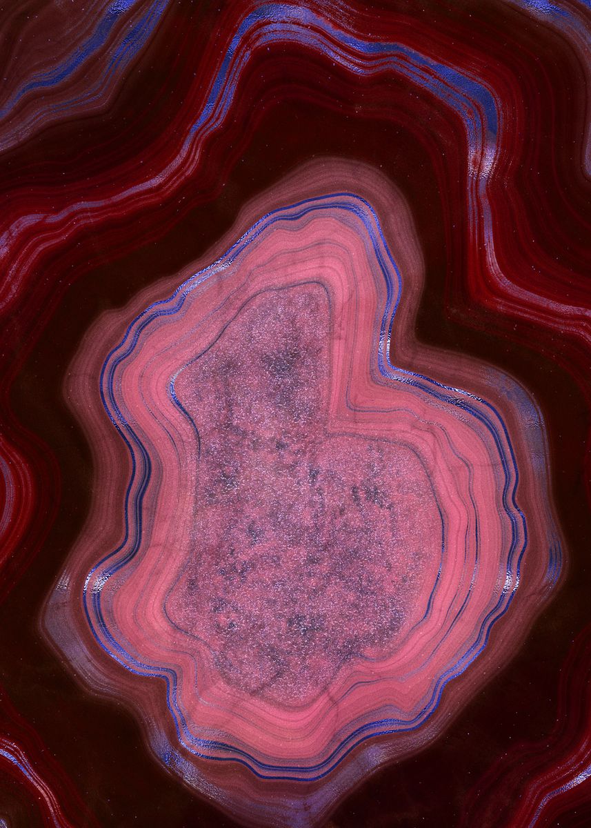 'Red Malachite Texture 06' Poster, picture, metal print, paint by Aloke ...