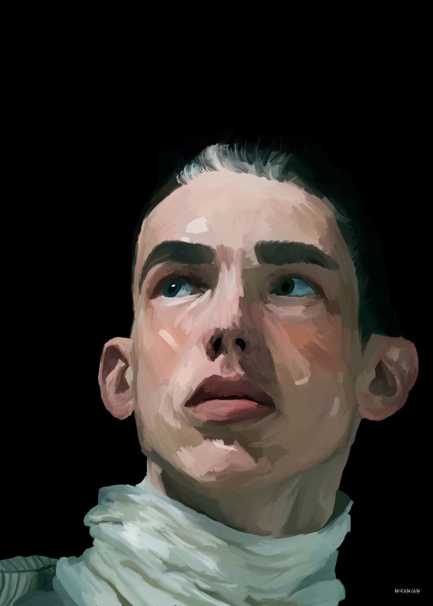 'Model Digital Painting' Poster by Niranjan Sorte | Displate