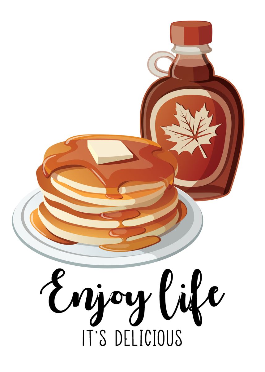 'Enjoy life It is delicious' Poster by Juliana RW | Displate