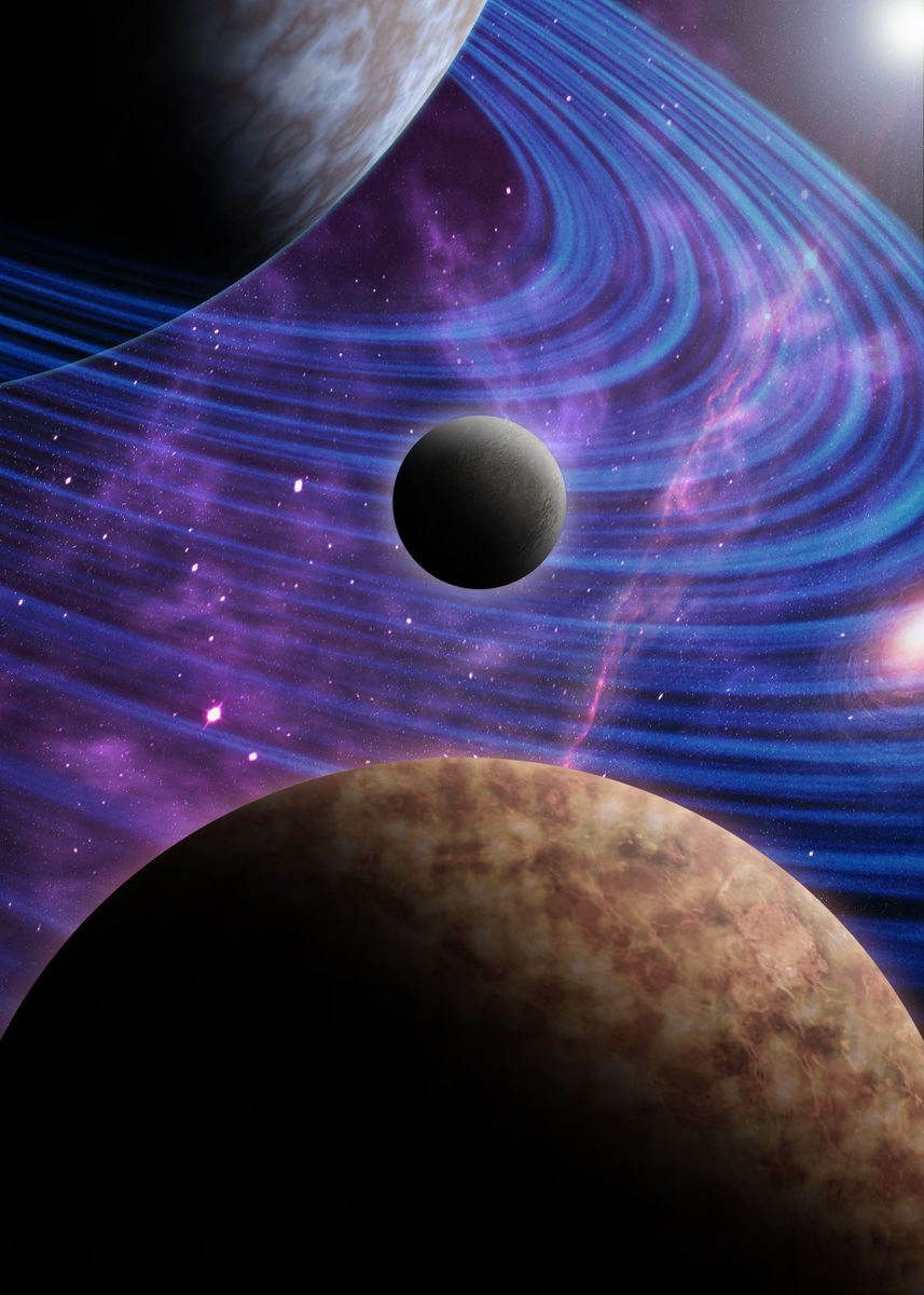 'Alien solar system' Poster by Donma Art | Displate