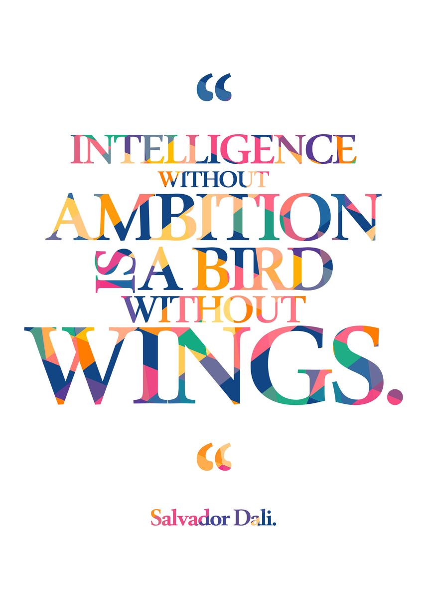 'SALVADOR DALI QUOTE' Poster, picture, metal print, paint by MoveUp ...