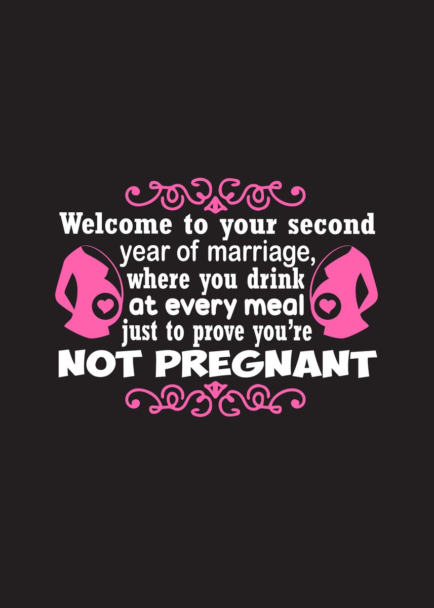 'Welcome Pregnant' Poster, picture, metal print, paint by Beone Digital ...