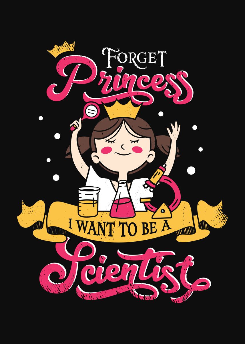 'Future Scientist Design ' Poster, picture, metal print, paint by ...